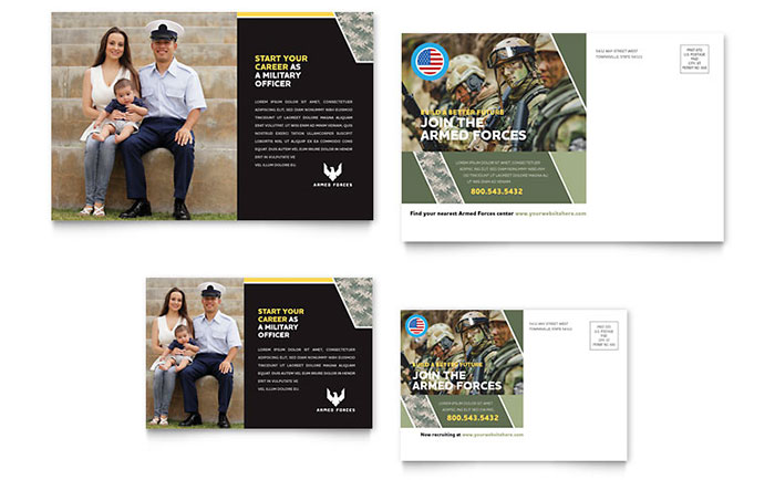 Military Brochure Template Design