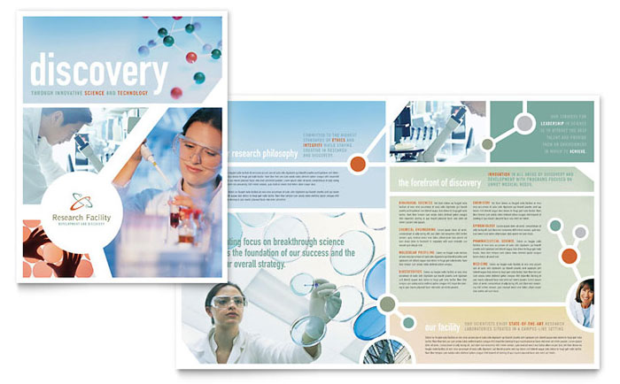 Science & Chemistry Brochure Template Design