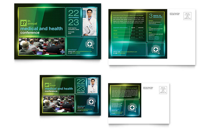 Medical Conference Poster Template Design