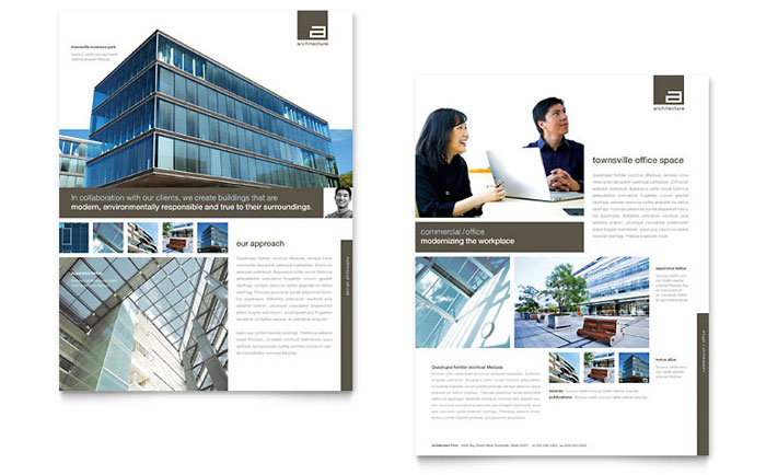 Architect Brochure Template Design