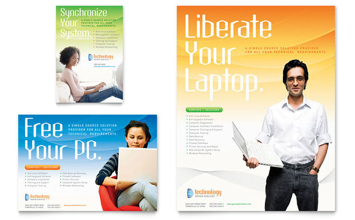 Computer & IT Services Brochure Template Design